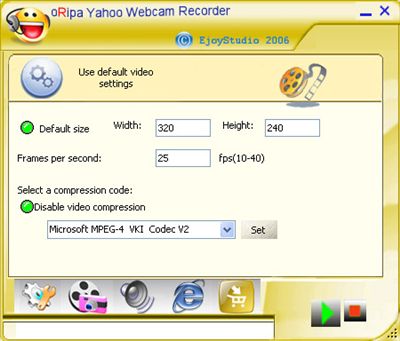 oRipa Yahoo Webcam Recorder, handy tool, record Yahoo webcam
