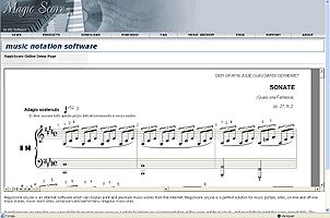 MagicScore onLine, Online software for music notation display, play and ...