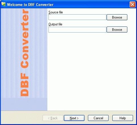 DBF Converter,Convert DBF into XML, CSV, TXT, HTML, RTF, SQL and more