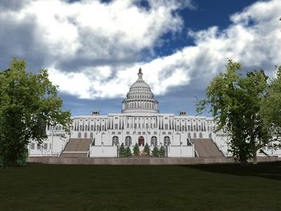 US Capitol 3D,screensaver,Capitol,Capitol Hill,American architecture